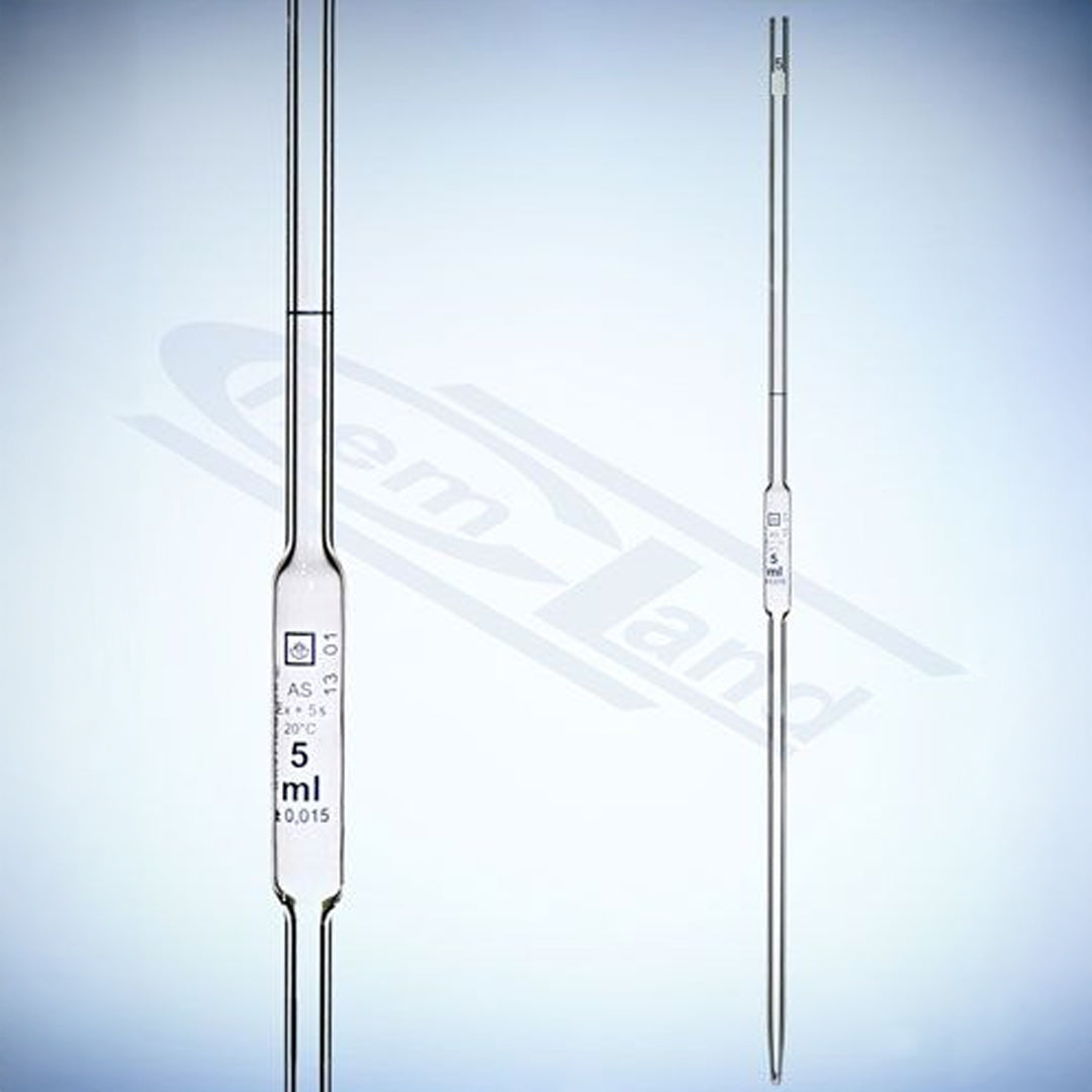 Graduisana trbušasta pipeta CZECH 10 clasa AS lot sertifikat. DIN 1269 ...